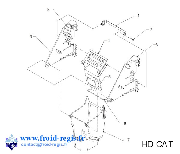 SPARE PARTS ICE MACHINE DISPENSER SCOTSMAN HD22 HD30